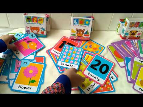 123, ABC and First Words Tiny Tots Flash Cards (40 Large Flash Cards ...