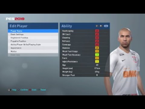 PES stats | Emerson SHEIK physique & motion (PES 2019) - YouTube