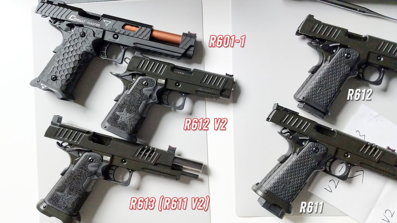 ARMY 重操旧业小改款新批次区别速览 R613, R612 V2, R611 V2 GBB Unboxing Review - YouTube