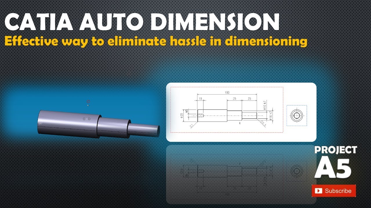 How to use CATIA V5 Auto Dimension in effective way. - YouTube