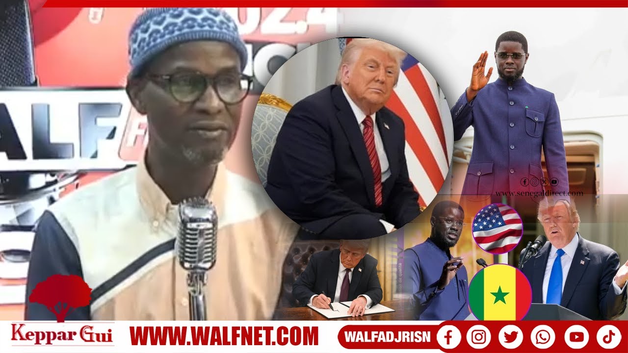 Visite de Diomaye aux États-Unis "Donald Trump est en train de ...