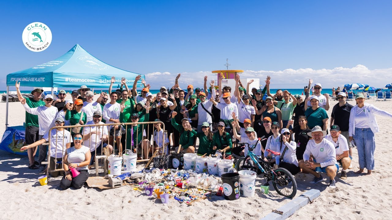 Clean Miami Beach x Spearmint Energy | Corporate Cleanup in Miami Beach ...