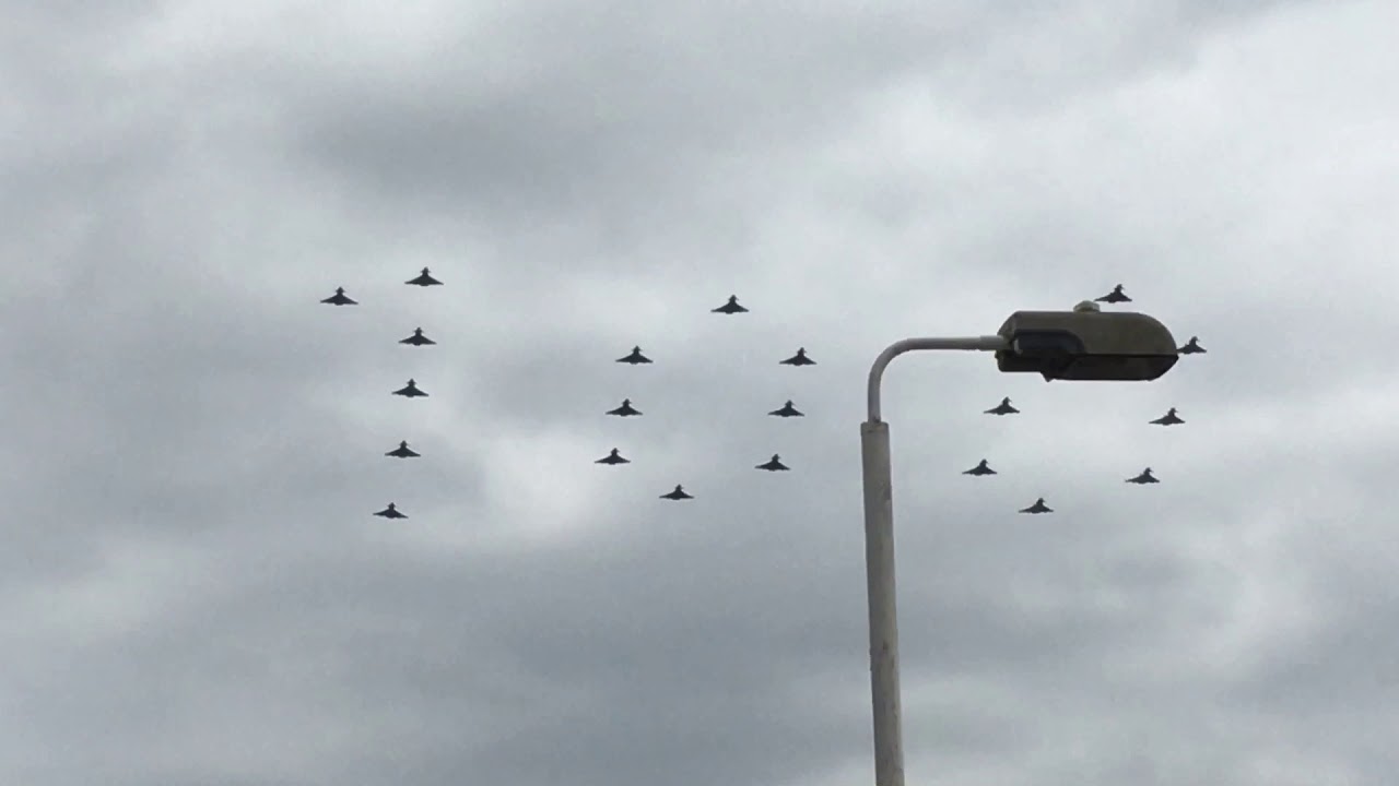 RAF 100 Heathrow Fly By (2018) - YouTube