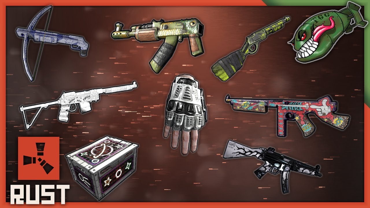 Rust Skins | Banger Thompson, Comics SAR, Fish AK, Quarantine Mp5 ...