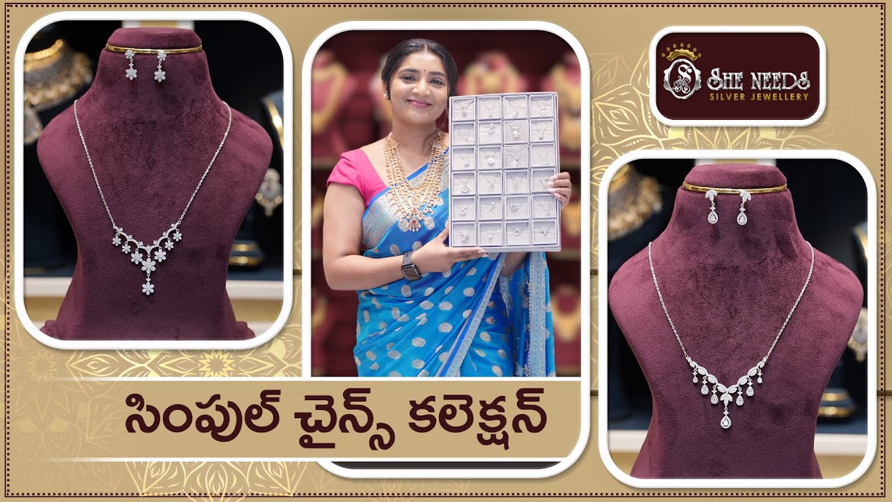 Simple Chains Jewellery Collection | She Needs Silver Jewellery - YouTube