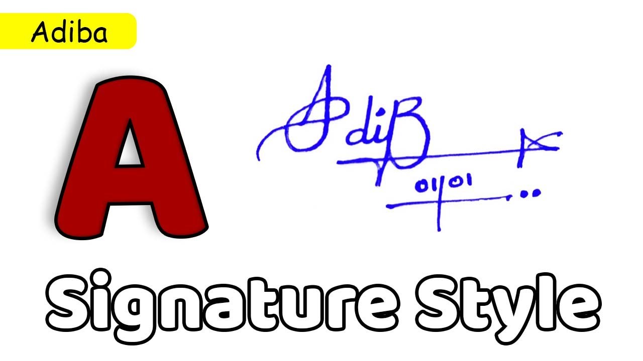 Adiba Name Signature Style | A Signature Style | Signature Style of My ...