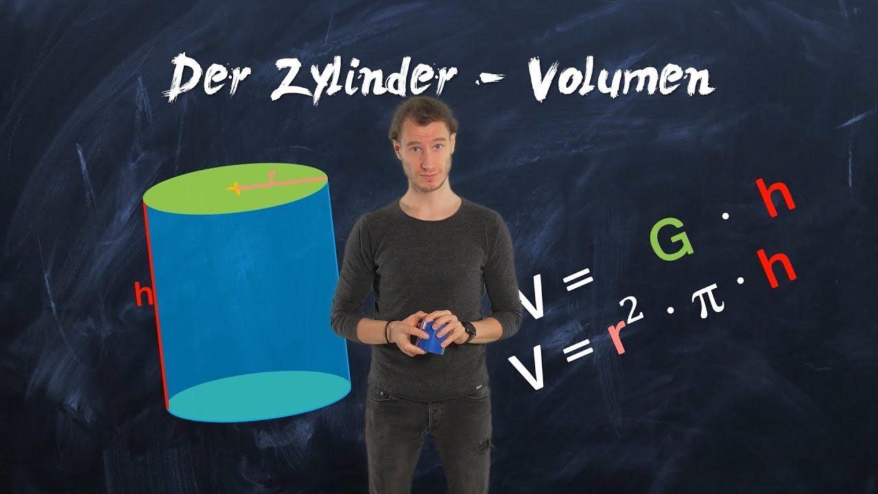 Zylinder - Volumen berechnen - Geometrie einfach erklärt - YouTube