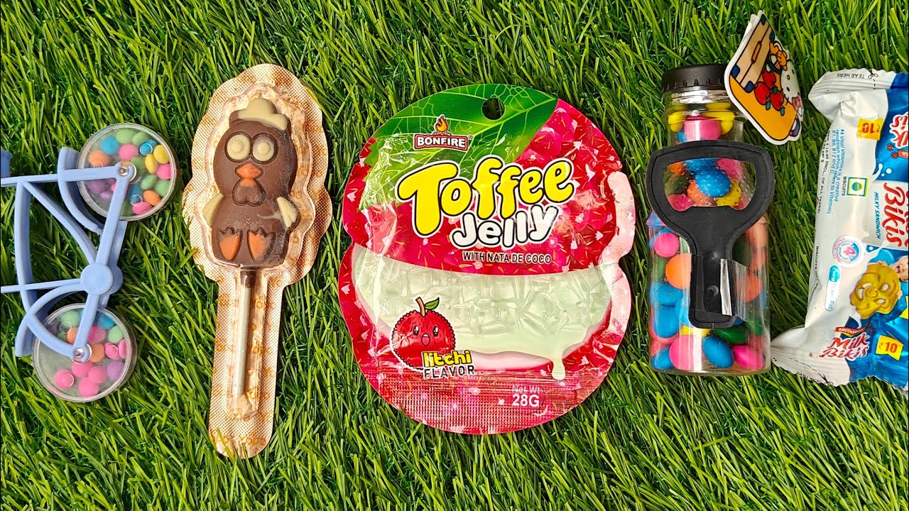 Most satisfying Lots of candy GIANT Toffee imported chocolate unboxing ...