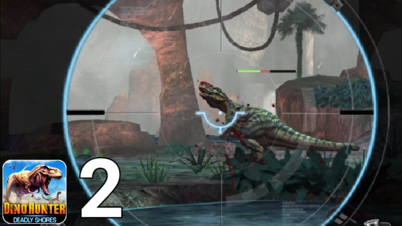 DINO HUNTER: DEADLY SHORE - Gameplay Walkthrough Part 2 [RIFLE SERIES ...