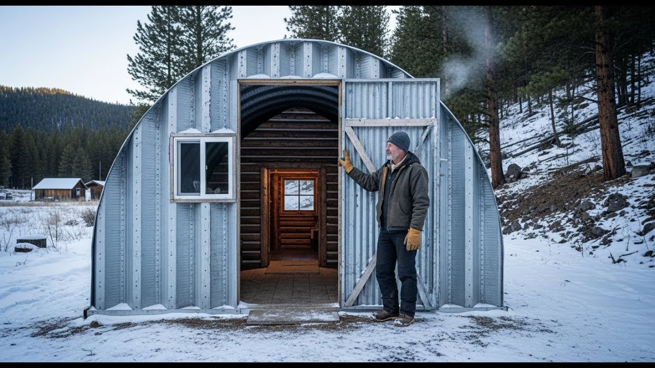 This Quonset Cover Made His Cabin 70°F Warmer — No Firewood Needed ...