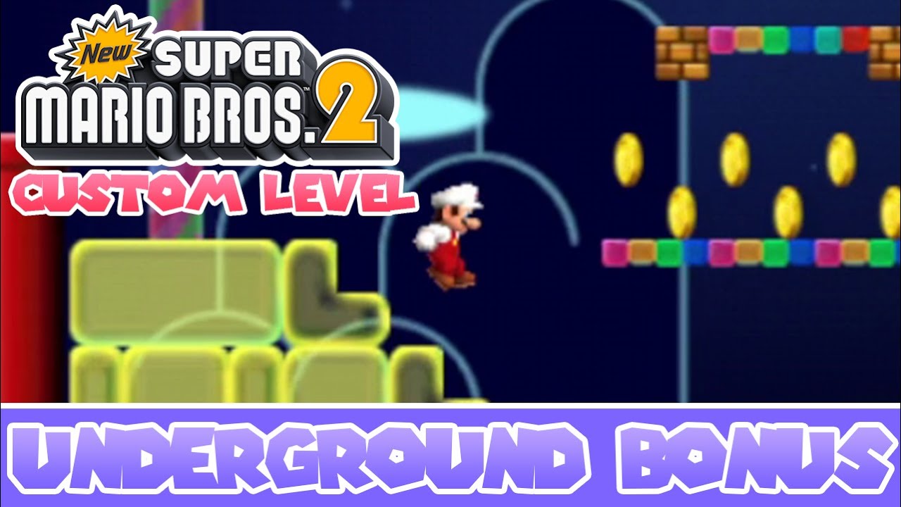 New Super Mario Bros. 2 Custom Level - Underground Bonus - YouTube