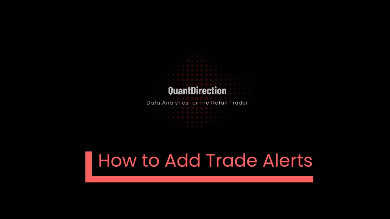 How to Add Trade Alerts - YouTube