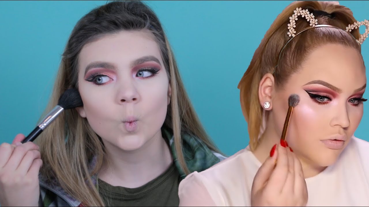 Poskušam Slediti NikkieTutorials Makeup Tutorialu!!! - YouTube
