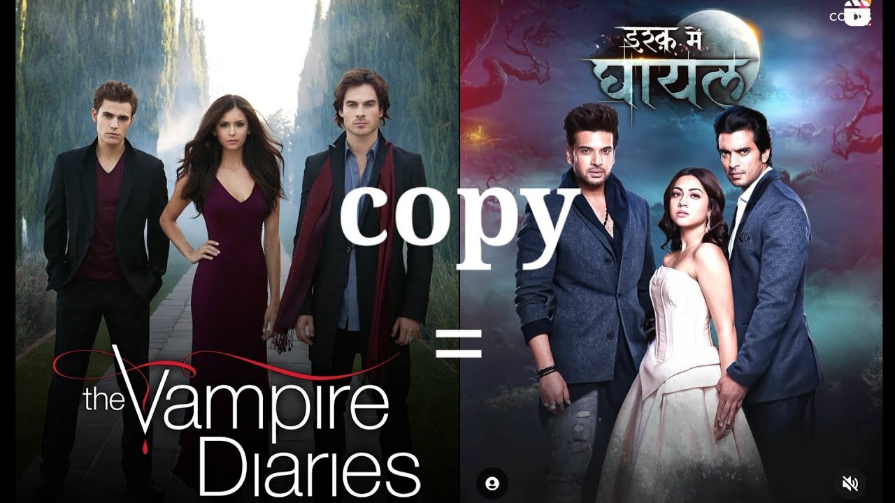 tere ishq mein gyal (indian tvd )vs the vampire diaries || tere ishq me ...