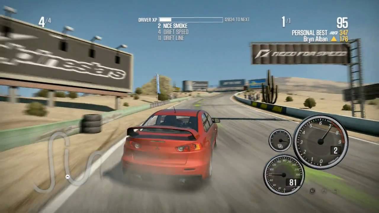 NFS Shift 2 Unleashed Drift Gameplay + Replay 4WD Drift with Lancer Evo ...