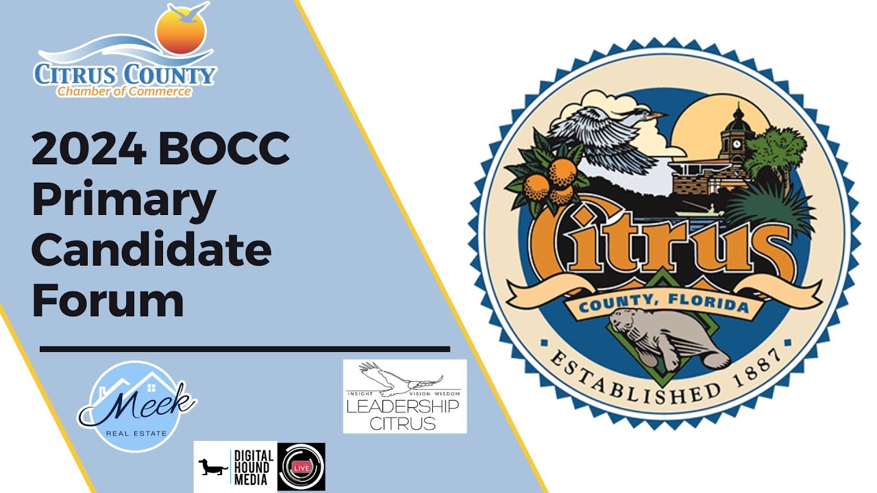 2024 Citrus Chamber BOCC Primary Candidate Forum - YouTube