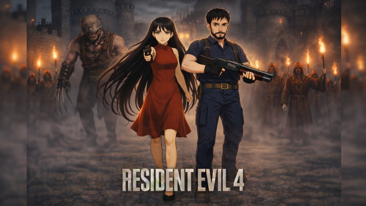 Over here, stranger, Resident Evil 4 HD, vem pra live - YouTube
