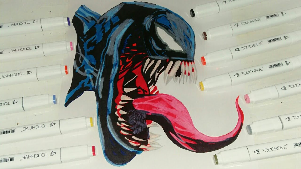 Drawing Venom | Anime DrawHolic #075 - YouTube