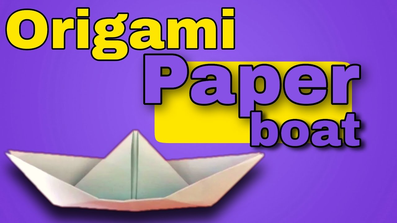 Boat Origami: How to fold a boat with paper - YouTube