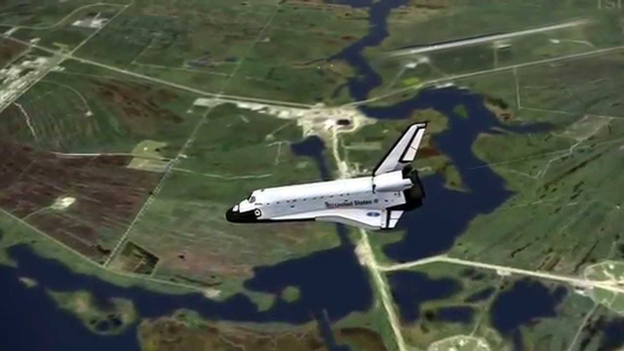 Full Shuttle Landing Runway 34 Kennedy Space Center - YouTube