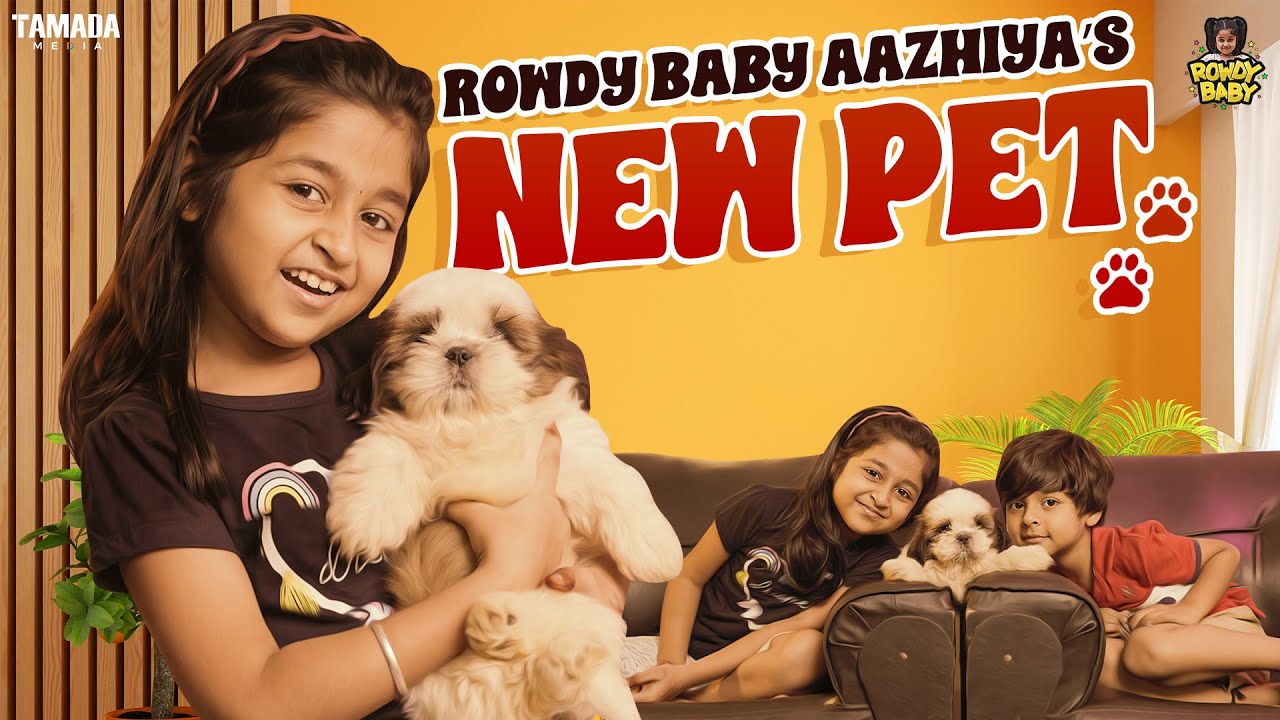 Rowdy Baby Aazhiya's New Pet || @RowdyBabyTamil || Tamada Media - YouTube