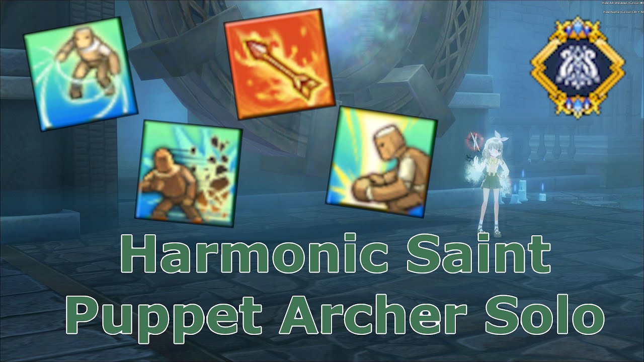 Mabinogi Feth Hard Harmonic Saint Puppet Archer Solo - YouTube