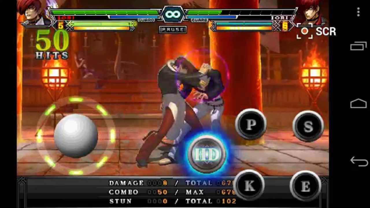 KOF Android 2012/XIII Android Iori 100% Combo ( Practice Only ) - YouTube