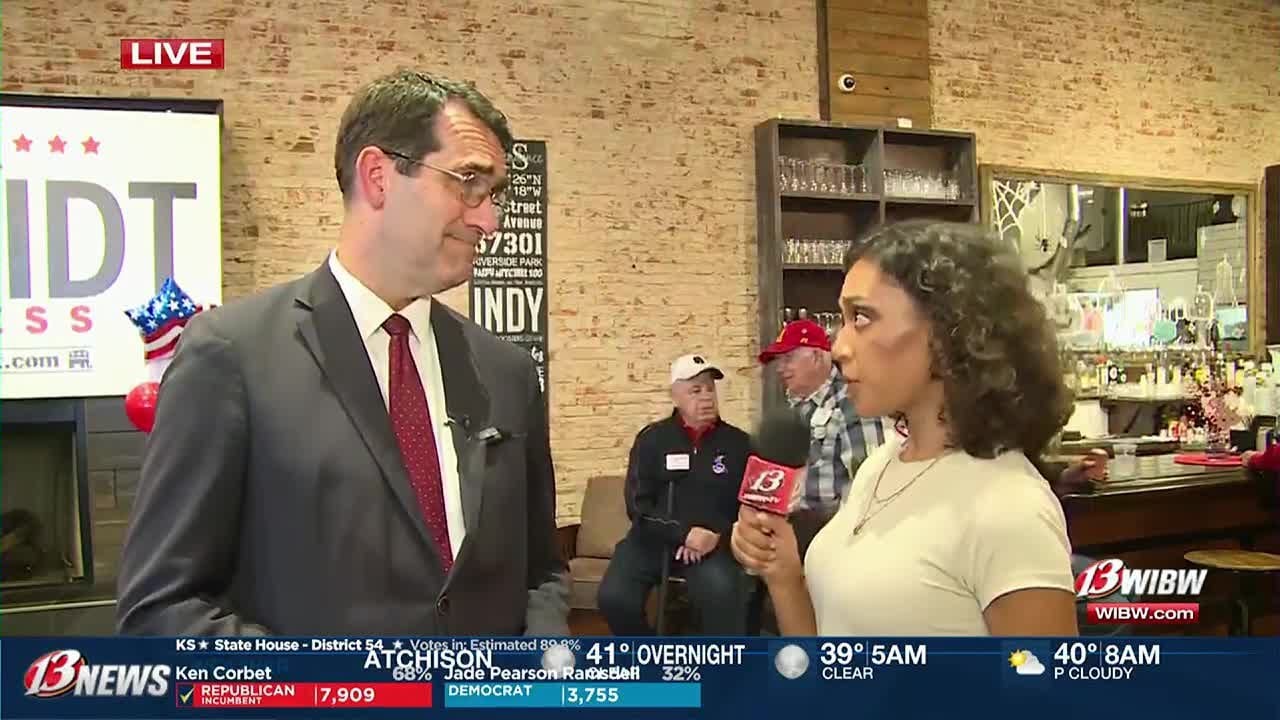 Derek Schmidt wins Dist. 2 Congress seat - YouTube