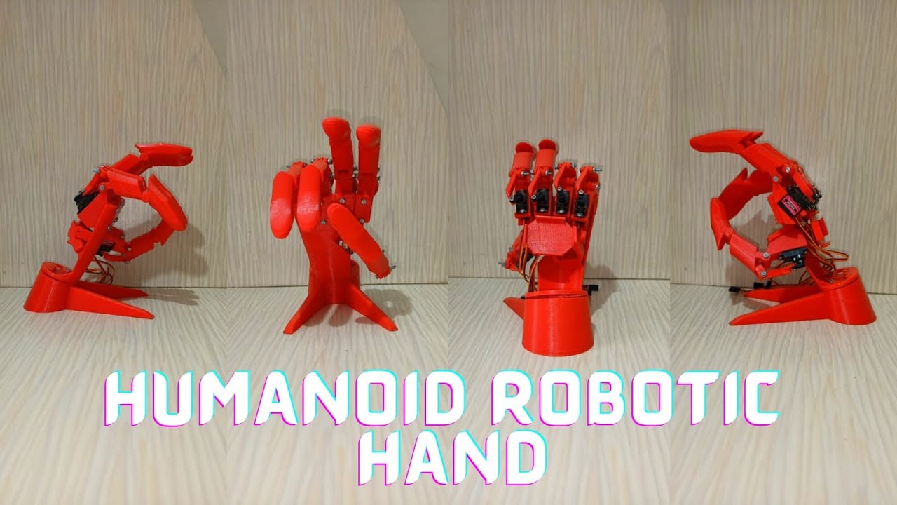 MAKE YOUR OWN HUMANOID ROBOTIC HAND IN HINDI #robotics - YouTube