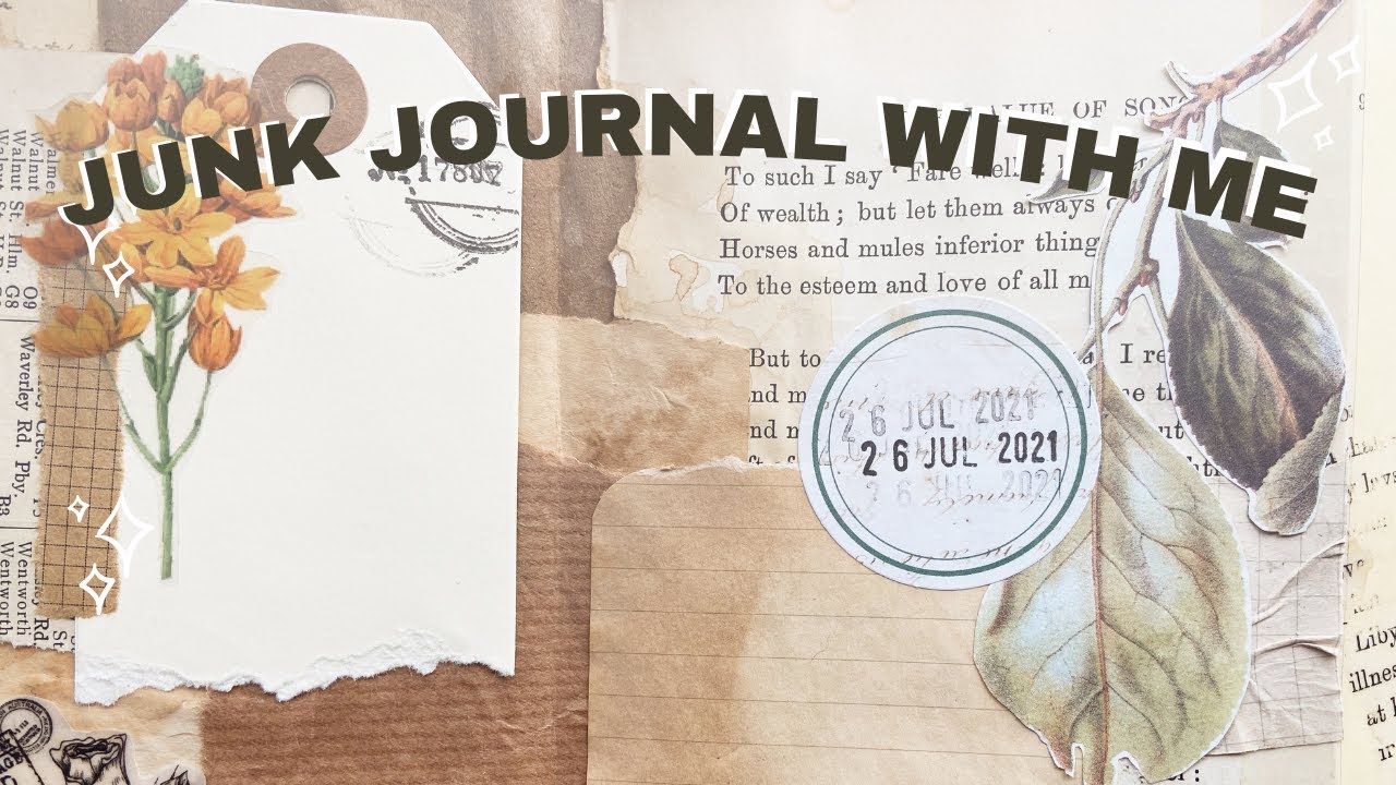 Junk Journal With Me 🌸 Talking Through My Journaling Process Youtube