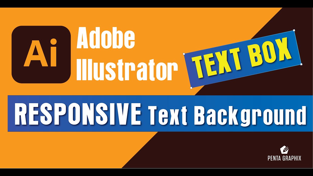RESPONSIVE Text Background in Adobe Illustrator - YouTube