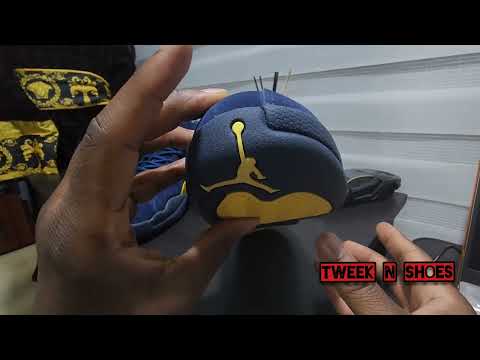 DHGATE REVIEW- JORDAN 12 MICHIGAN RETRO - YouTube
