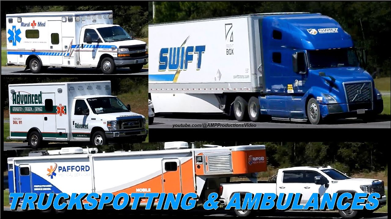Truckspotting Volvo Swift Ambulance Hurricane Helene 92724 - YouTube