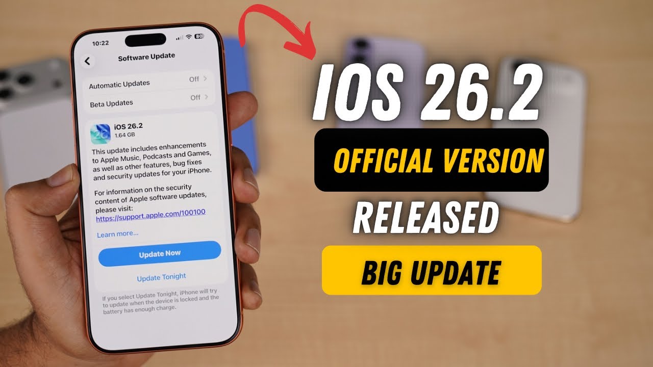 iOS 26.2 Released | Big Update | What's New? - YouTube