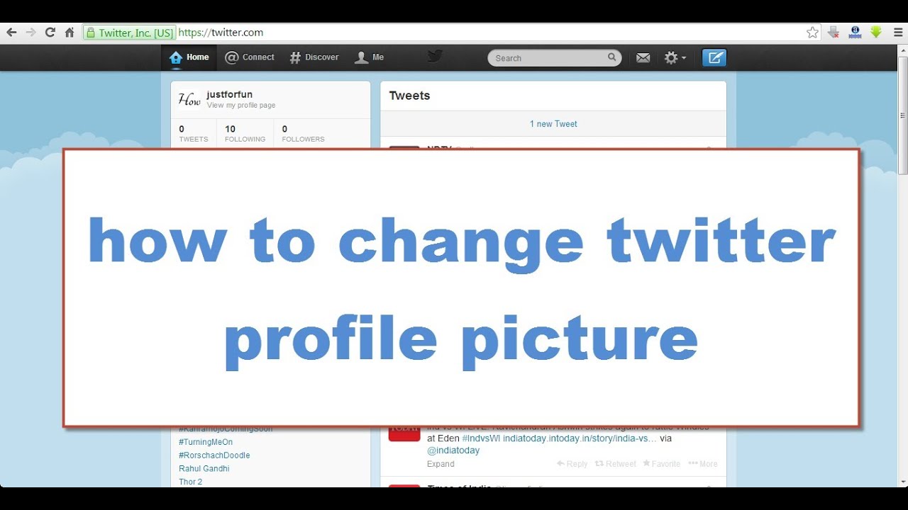 how to change twitter profile picture | how to change profile picture ...