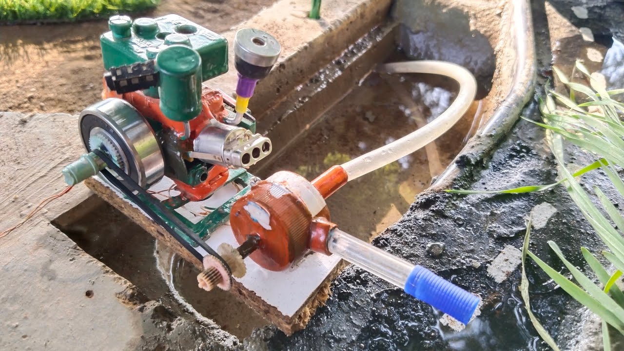 how to make water pump & how to make diesel engine water pumptop diy ...