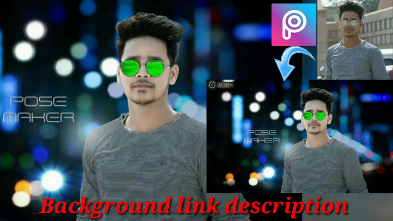 picsart manipulation dslr look photo edit||sunglas lighting photo ...
