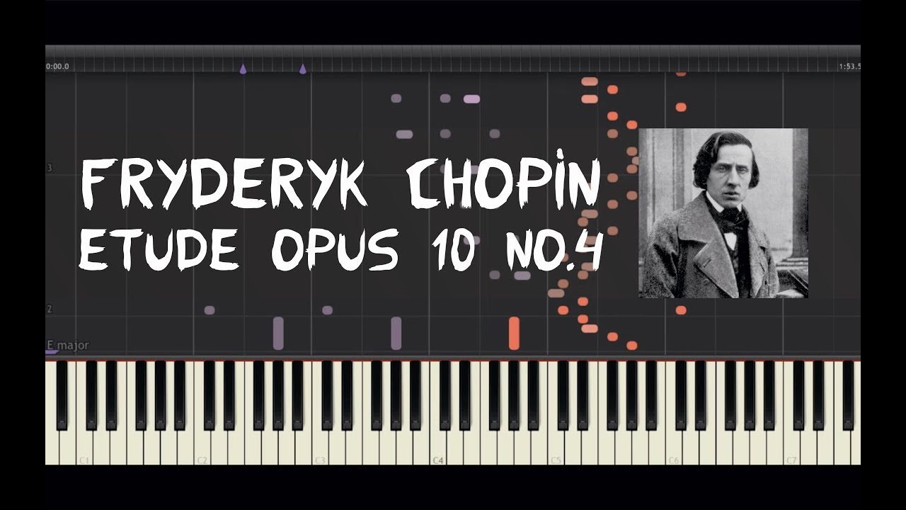 Fryderyk Chopin - Etude Opus 10 No.4 - Piano Tutorial by Amadeus ...