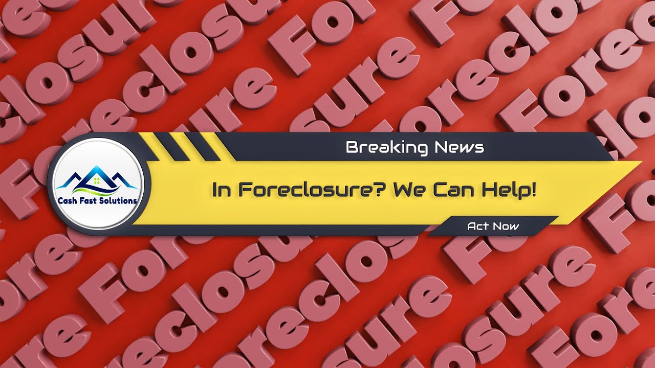 We Buy Homes in Foreclosures - If you are Facing Foreclosure We Can Help - YouTube