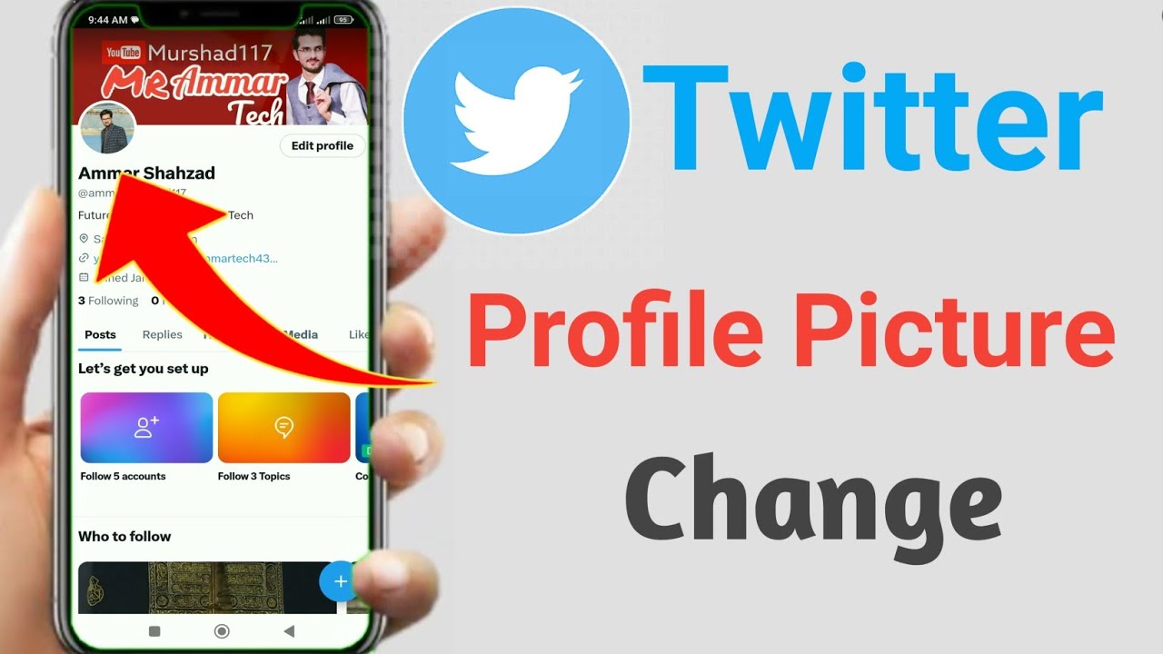 How To Set Twitter Profile Photo | Twitter Par Profile Photo Kaise ...