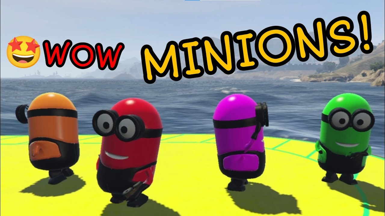 BEST MOMENTS OF MINIONS RACE IN GTA 5 - YouTube