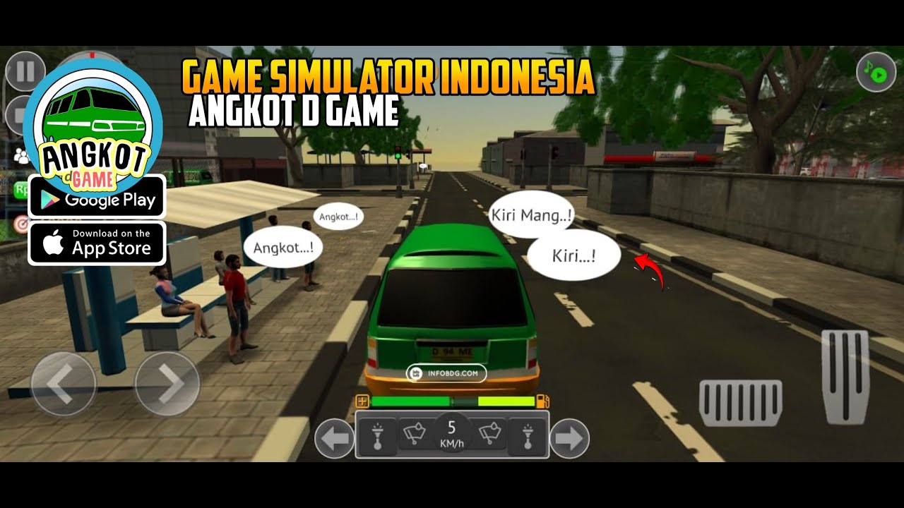 Seru nih! Game Simulator Angkot Indonesia Di Android Offline | Angkot D ...