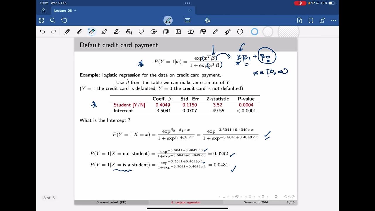 Statistical Learning-2102575-Lecture-7 Logistic regression - YouTube