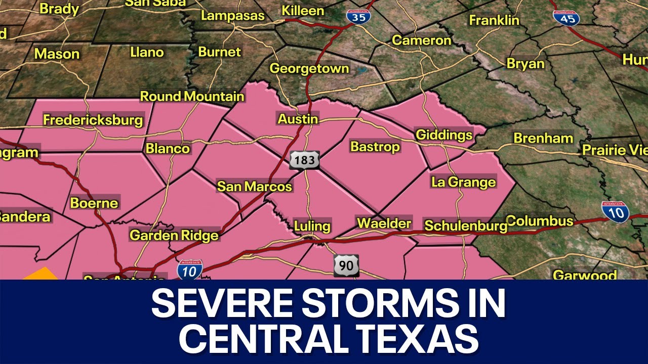 Texas weather: Severe Thunderstorm Watch in Central Texas 5/13/24 | FOX ...