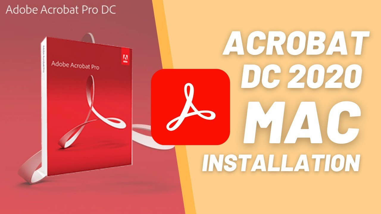 Adobe Acrobat 2020 Software Installation Video Tutorial for Mac - YouTube