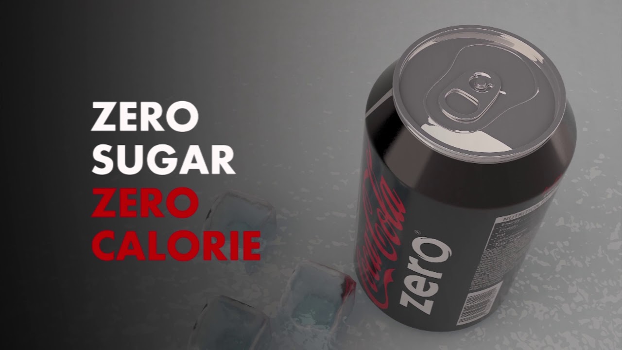 PRODUCT PACK SHOT -COCA COLA ZERO -ARENA ANIMATION - YouTube