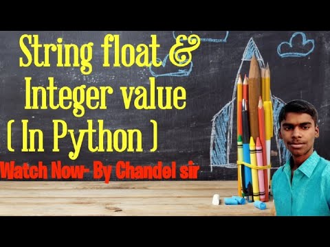 Learn what is String Float and integer value in python by chandel sir.# ...
