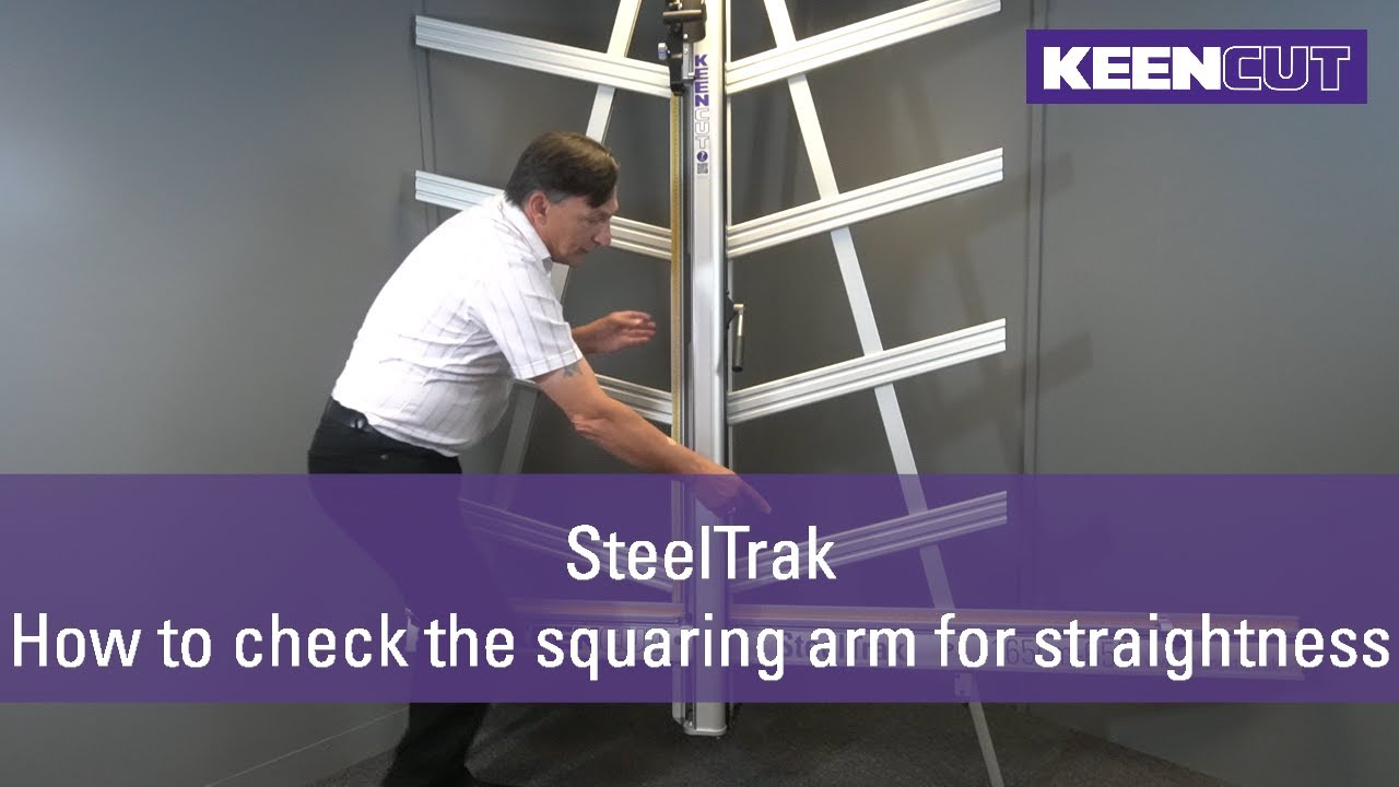 SteelTrak | How to check the squaring arm for straightness - YouTube