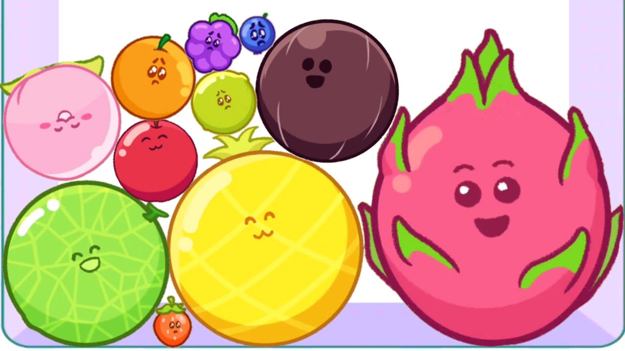 Dragon Fruit - Merge Fruits 2048 Math (Suika Game) - YouTube