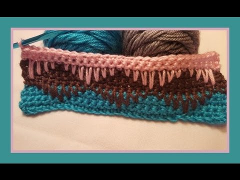 How to Crochet the "Flame Stitch" - YouTube